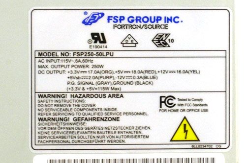 FSP Group FSP250-50LPU 250W Power Supply – Wholesale Computer ...