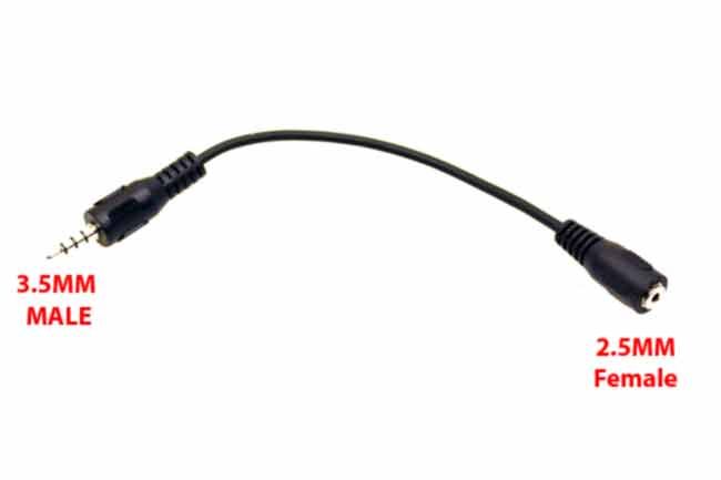 2.5mm Female to 3.5mm Male Cable Converter – Wholesale Computer ...
