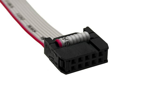 Low Profile L-Bracket DB9 Male to 10-Pin Female Internal Connector ...
