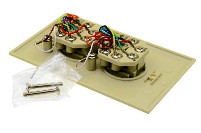 RJ45 Networking Jacks Wall Plate, 2-Port, Beige – Wholesale Computer ...