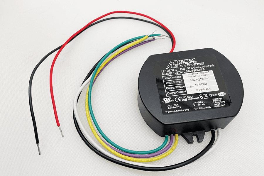 Autec 25W Constant Current 450mA Dimmable LED Driver LEDWCD025S045PS – Wholesale Computer ...